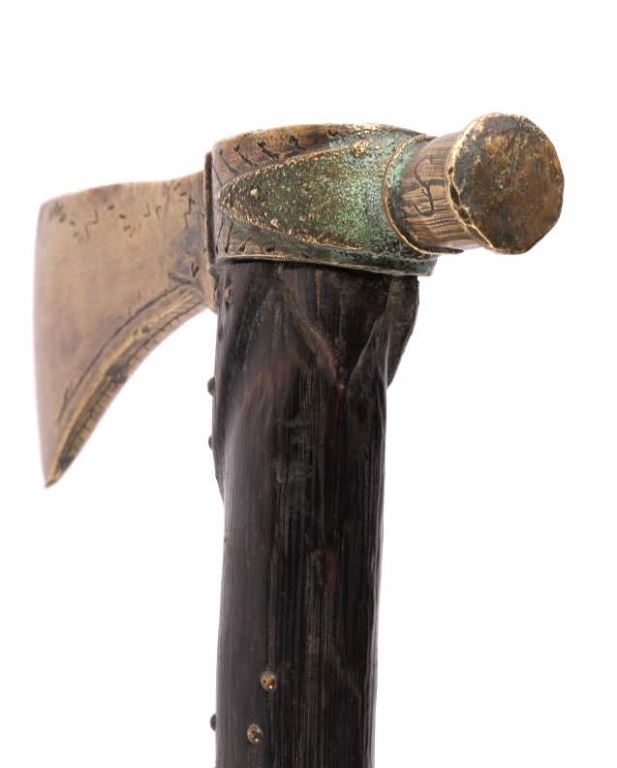 Shawnee Brass Hammer Poll Tomahawk 1800-1850