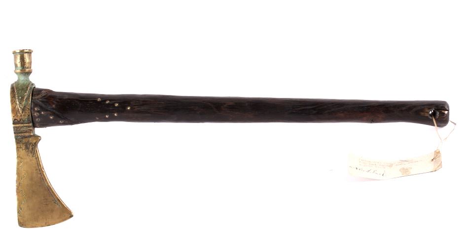 Shawnee Brass Hammer Poll Tomahawk 1800-1850