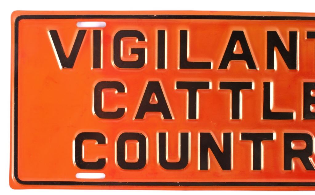 Montana Vigilante Cattle Country License Plate