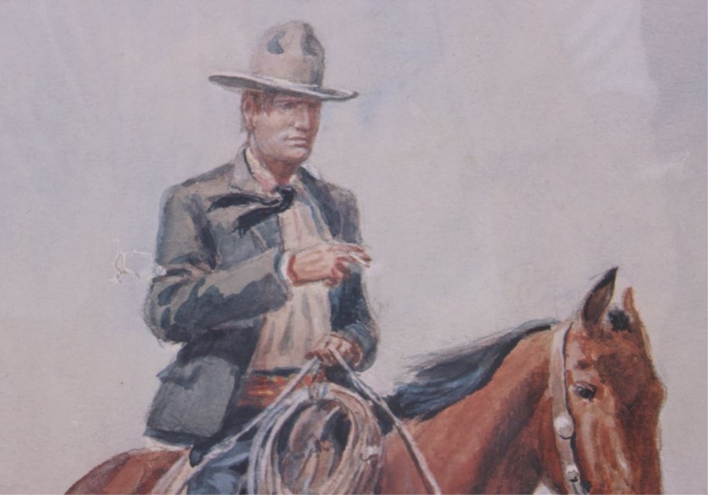 Charles Russell Self Portrait Framed Print