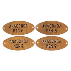 Anaconda Copper Mining Company Brass Tags