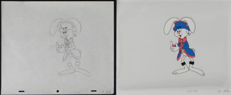 Costume Trix Rabbit Art Cel Original Animation Drawing