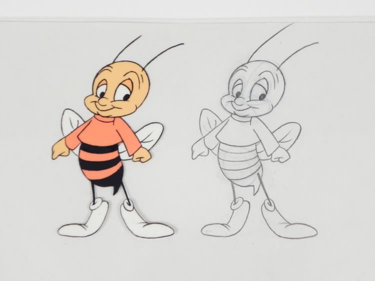 Posing Bee Original Animation Cheerios Drawing Cel Art