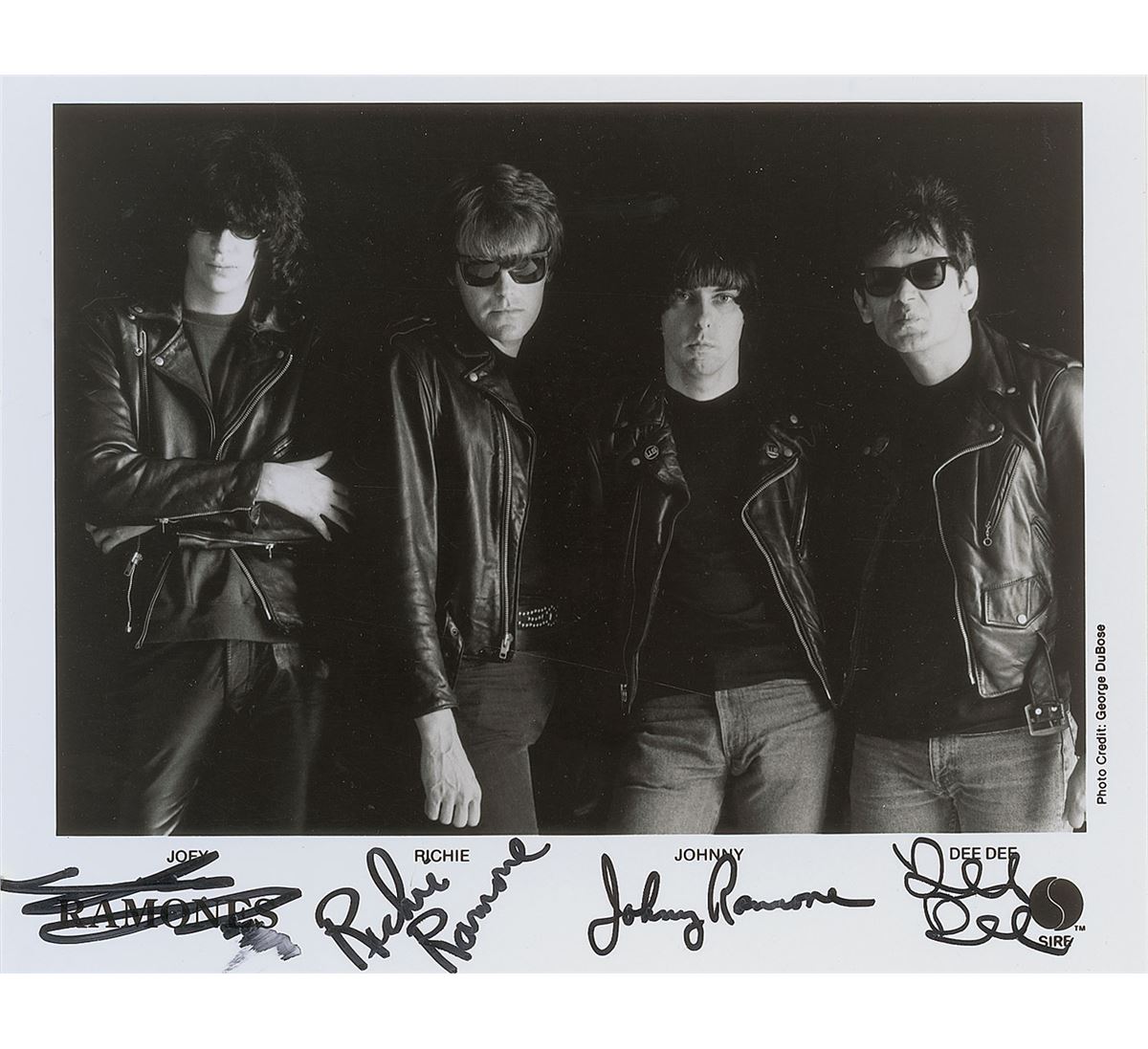 The Ramones Signed Photograph and Press Kit
