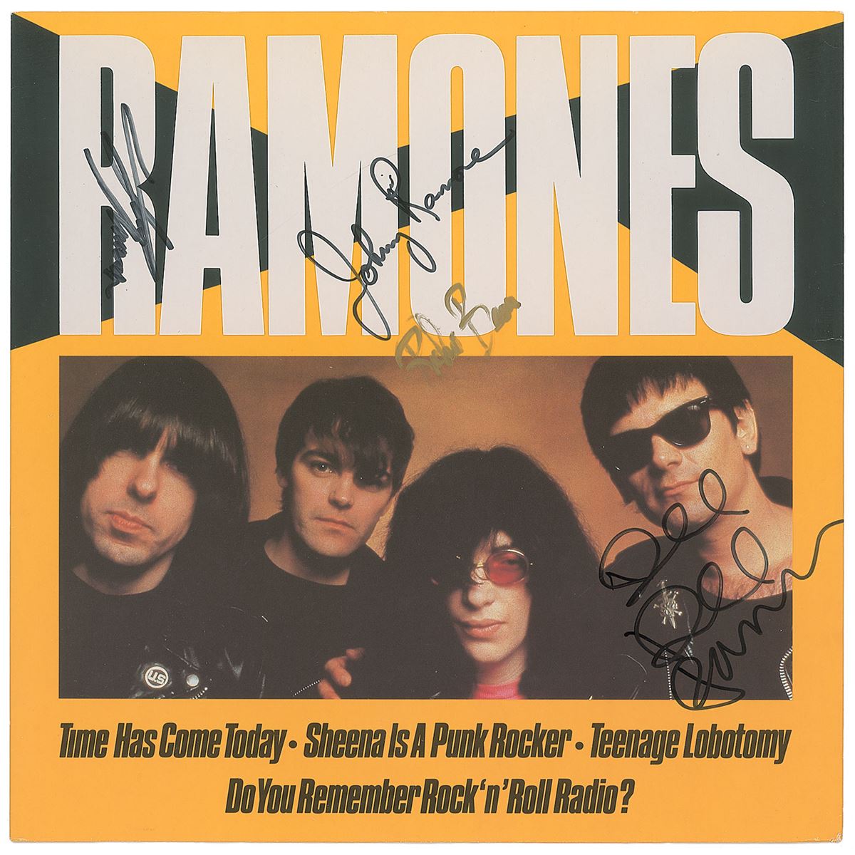 The Ramones Signed UK Single Release Album