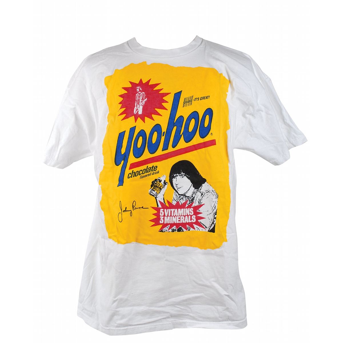 Pair Of Johnny Ramone Yoo Hoo T Shirts