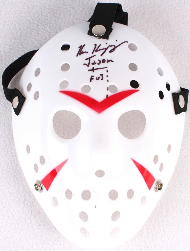 Ken Kirzinger Signed Jason "Friday the 13th" Hockey Mask Inscribed "FVJ ...