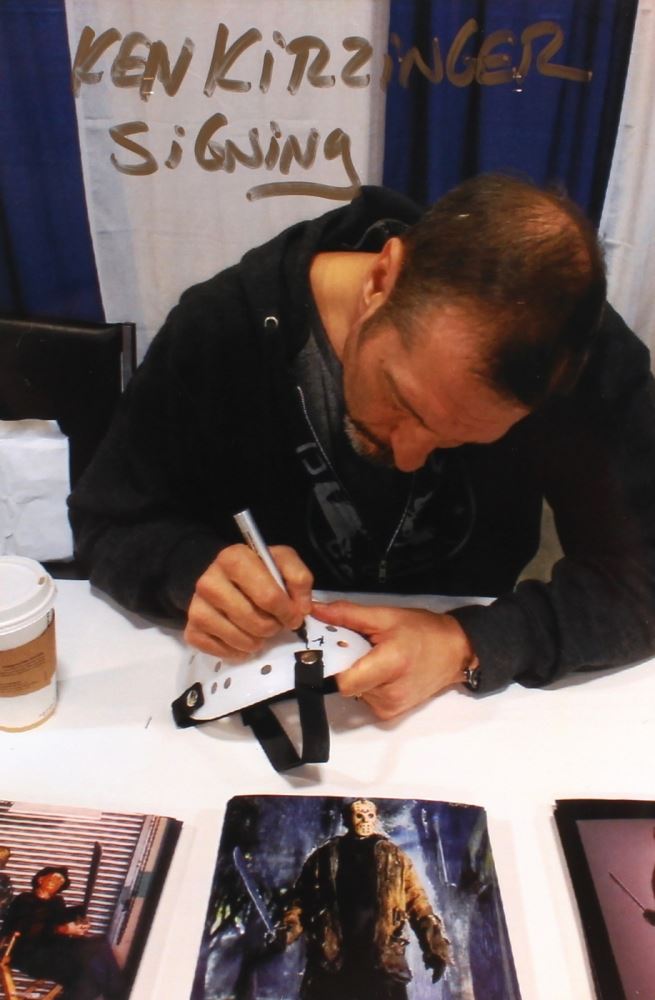 Ken Kirzinger Signed Jason "Friday the 13th" Hockey Mask Inscribed "FVJ ...