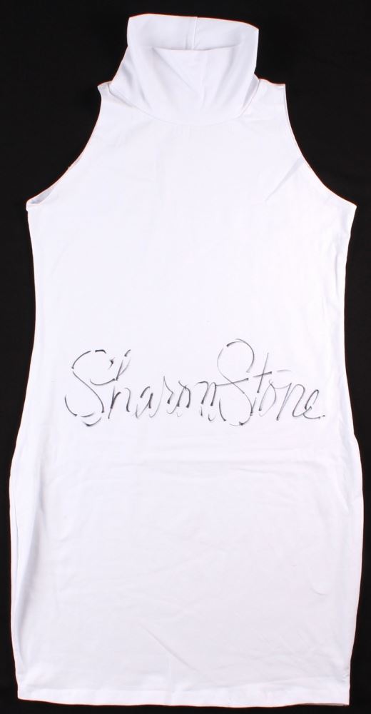 Sharon Stone Signed "Basic Instinct" Replica Dress (PSA COA)
