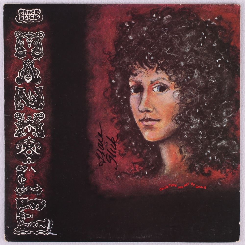 Grace Slick Signed "Manhole" Record Album Cover (JSA COA)