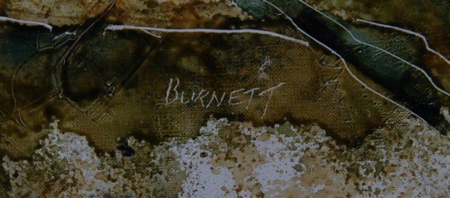 Calvin Waller Burnett (1921-2007) original oil on