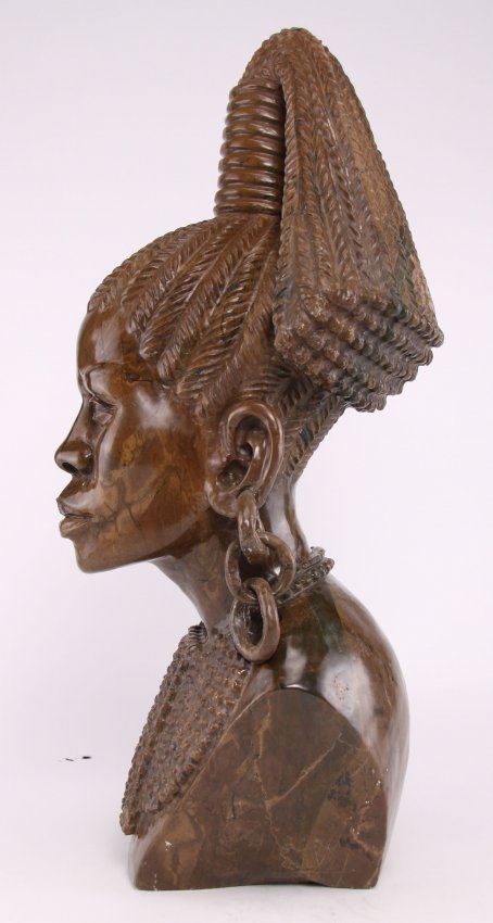 Nicholas Tandi, exquisite African Shona stone bust