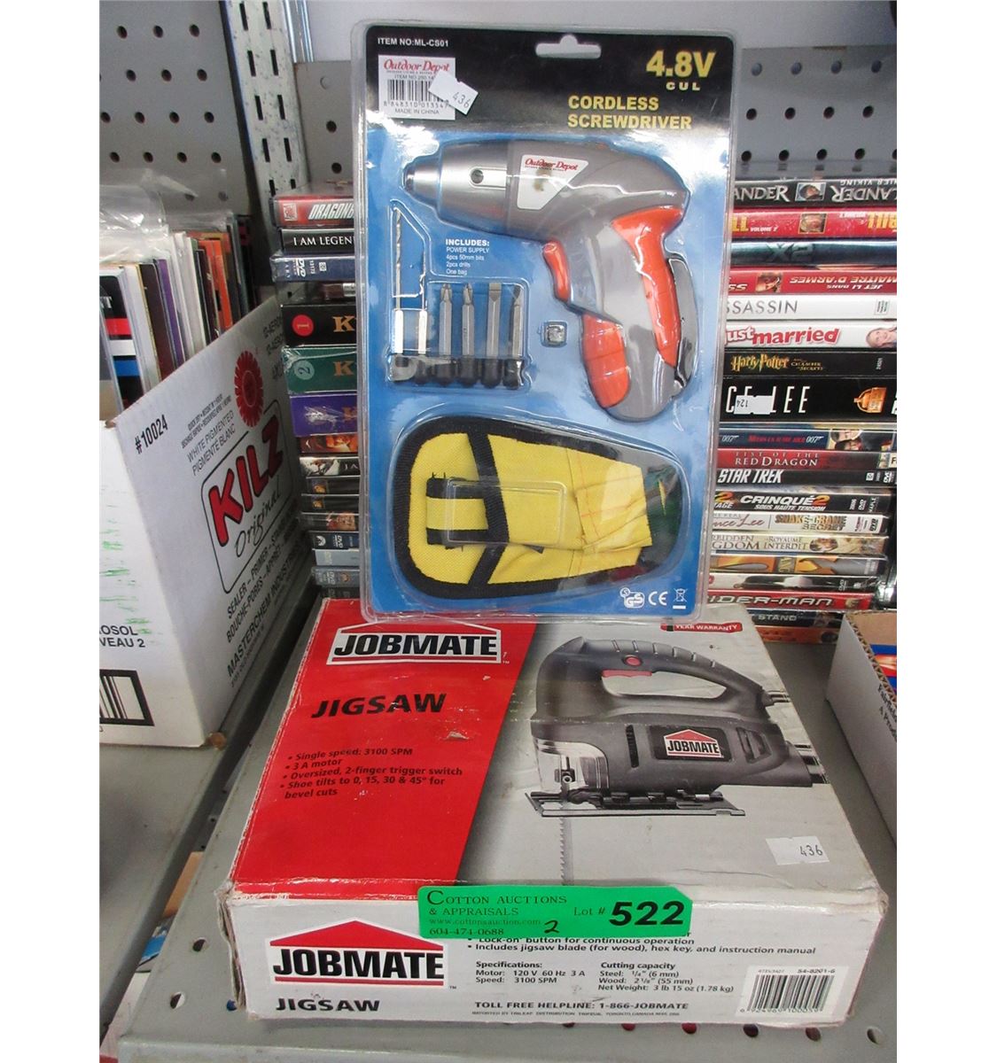 New - Cordless screwdriver & electric jigsaw