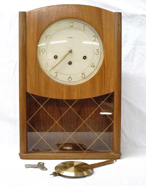 Vintage Mauthe Pendulum Wall Clock