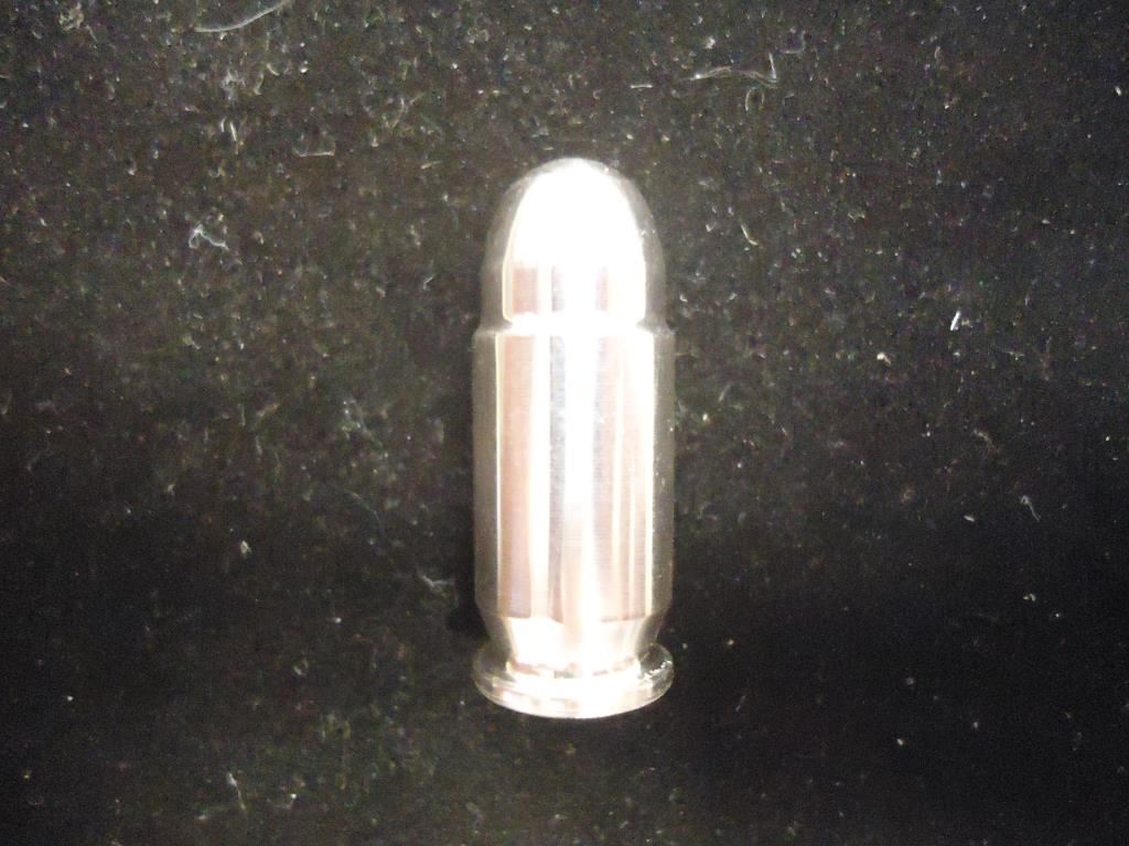 1 TROY OZ .999 FINE SILVER .45 CALIBER ACP BULLET