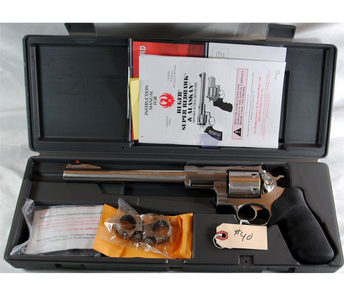 RUGER SUPER BLACKHAWK .480 CAL. REVOLVER