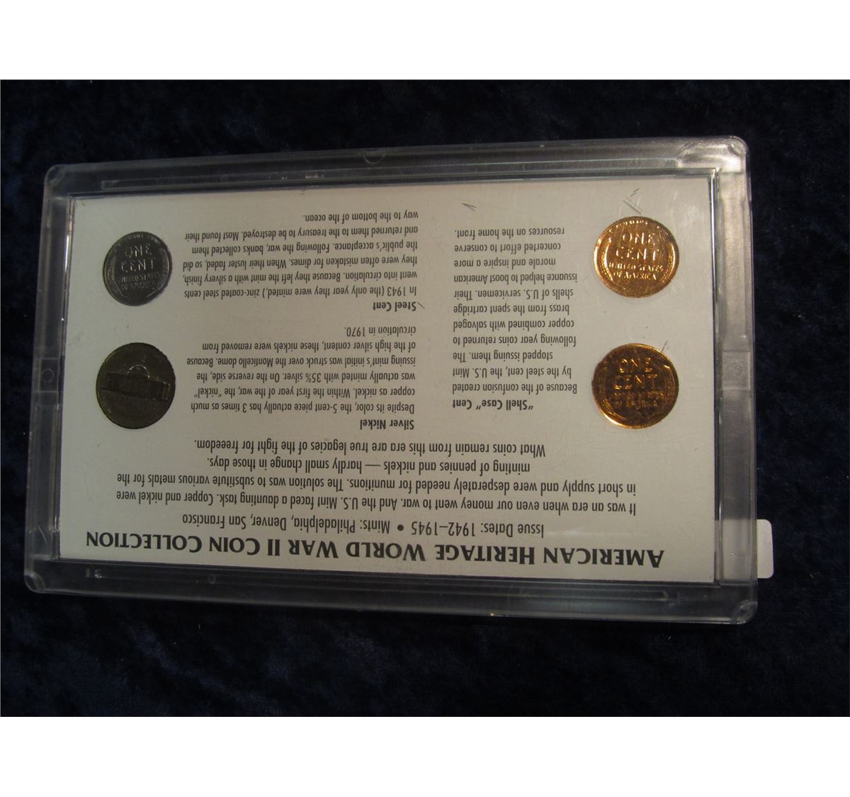 90. "American Heritage World War II Coin Collection" Includes Cents and ...