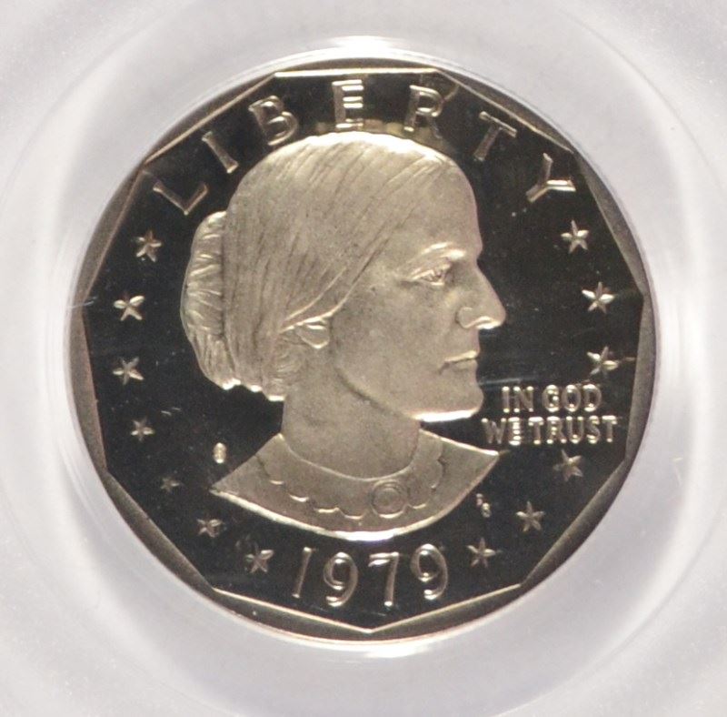1979-S (TYPE 2) PROOF SUSAN B ANTHONY DOLLAR PCGS PR-69 DCAM