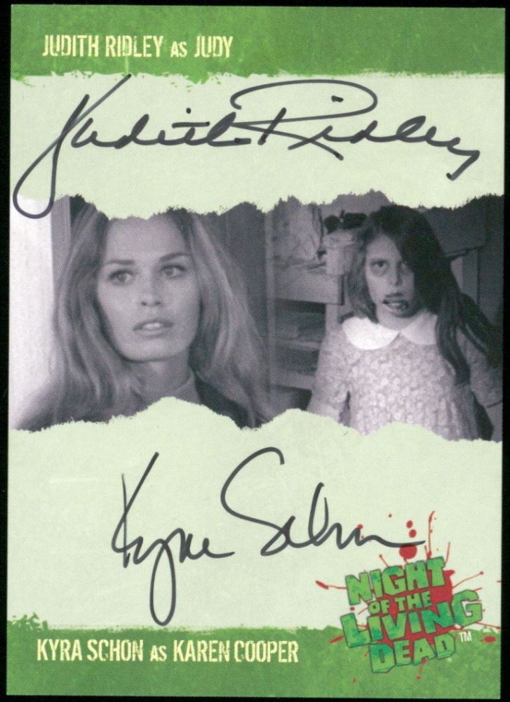 Judith Ridley / Kyra Schon 2012 Night of the Living Dead Autographs #A9