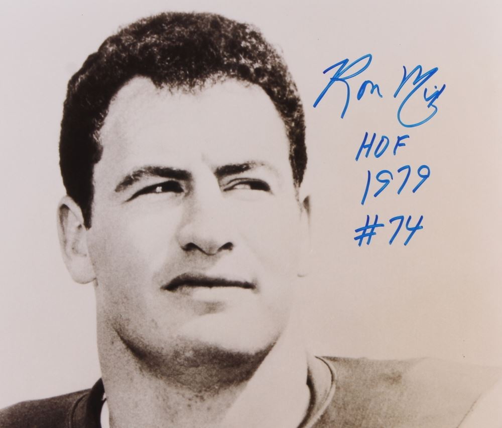 Ron Mix Signed Chargers 16x20 Photo Inscribed "HOF 1979" (PA LOA)