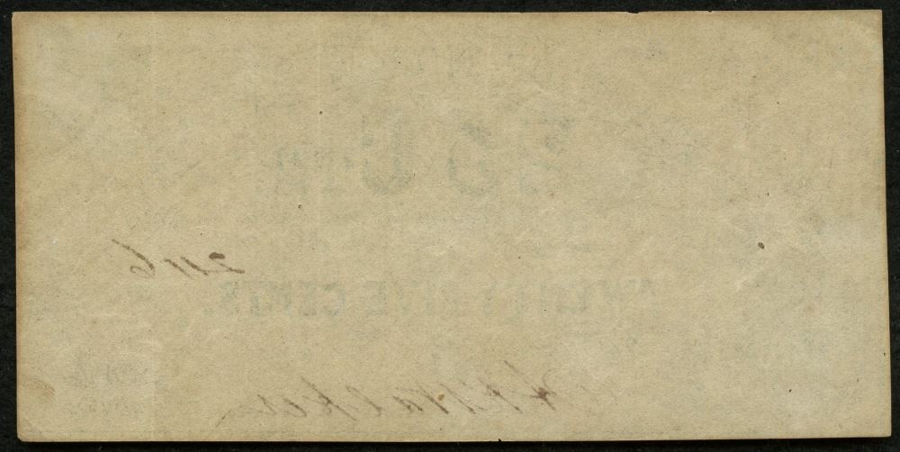 1862 State of North Carolina 25 Cent Confederate Currency Note