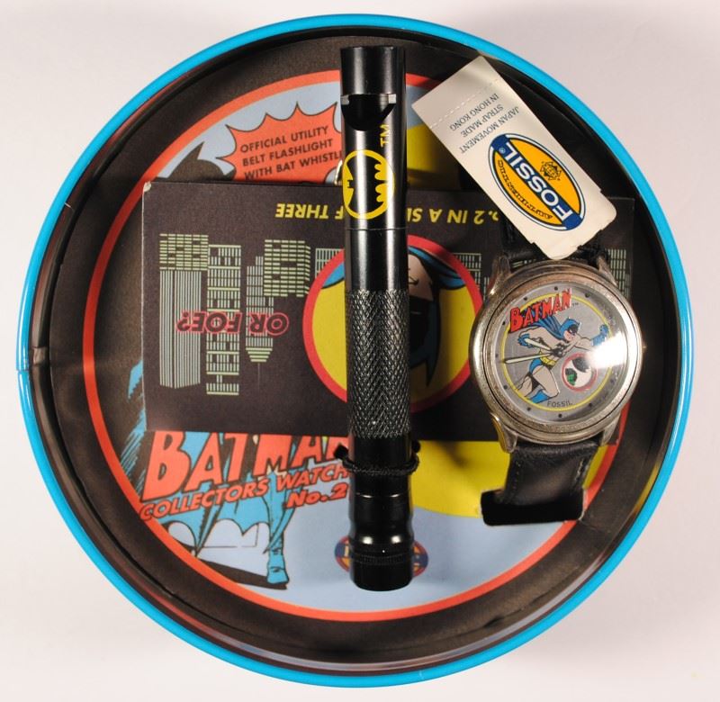 Fossil Limited Edition BATMAN Collectors Watch No. 2 w/ Original Tin & Box