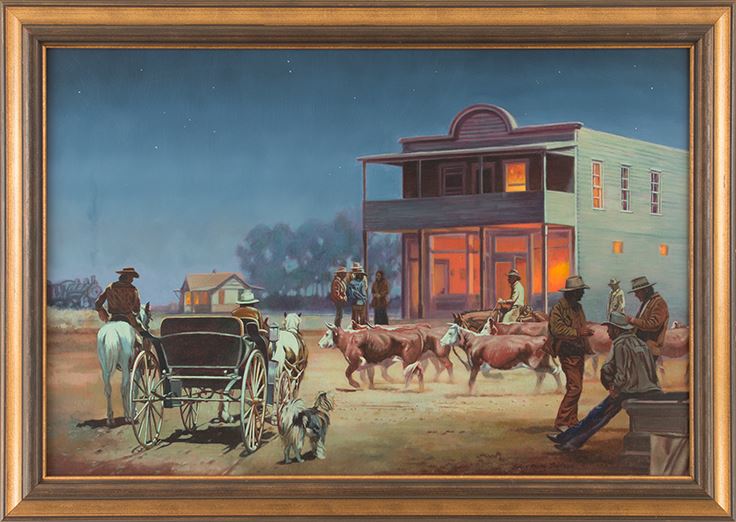 James Ralph Johnson, oil on board