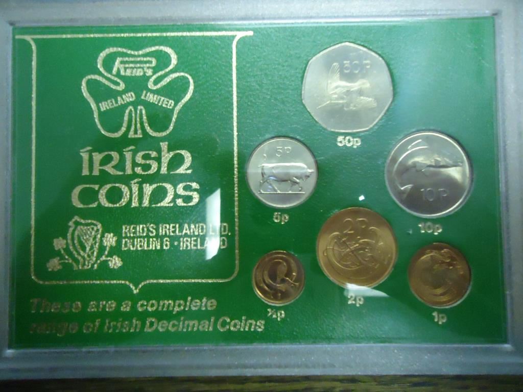 IRISH DECIMAL COIN SET UNC AS SHOWN