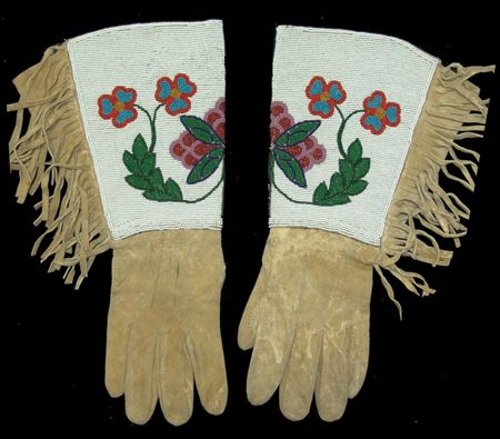 Blackfeet Beaded Gauntlets