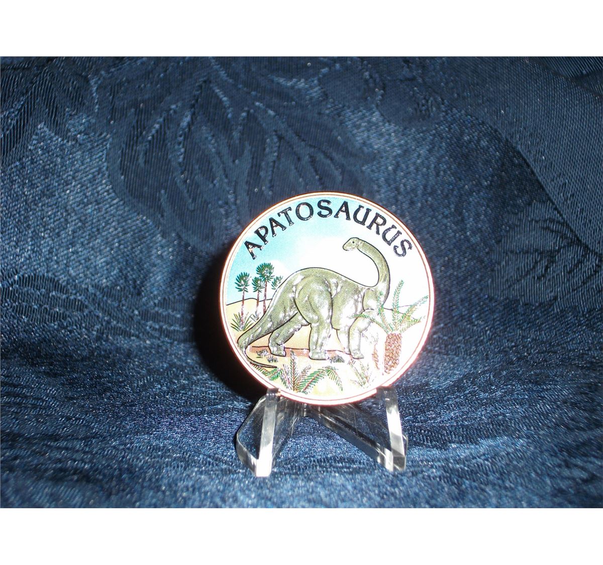 .999 PURE COPPER 1 OZ COLORIZED DINOSAUR COIN (L118-25)