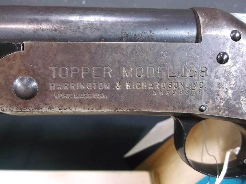 H&R TOPPER MODEL 158, 20 GAUGE SHOT GUN, SINGLE SHOT, S/N: 298378 ...