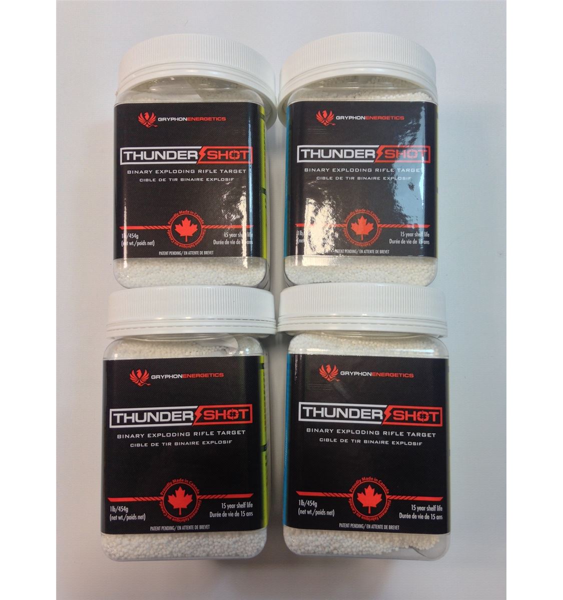 Binary Exploding Targets x4 (Thunder Shot) Tannerite