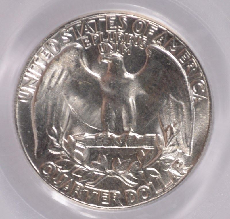 1957 WASHINGTON QUARTER, TYPE-B REVERSE FS-901, PCGS MS-65