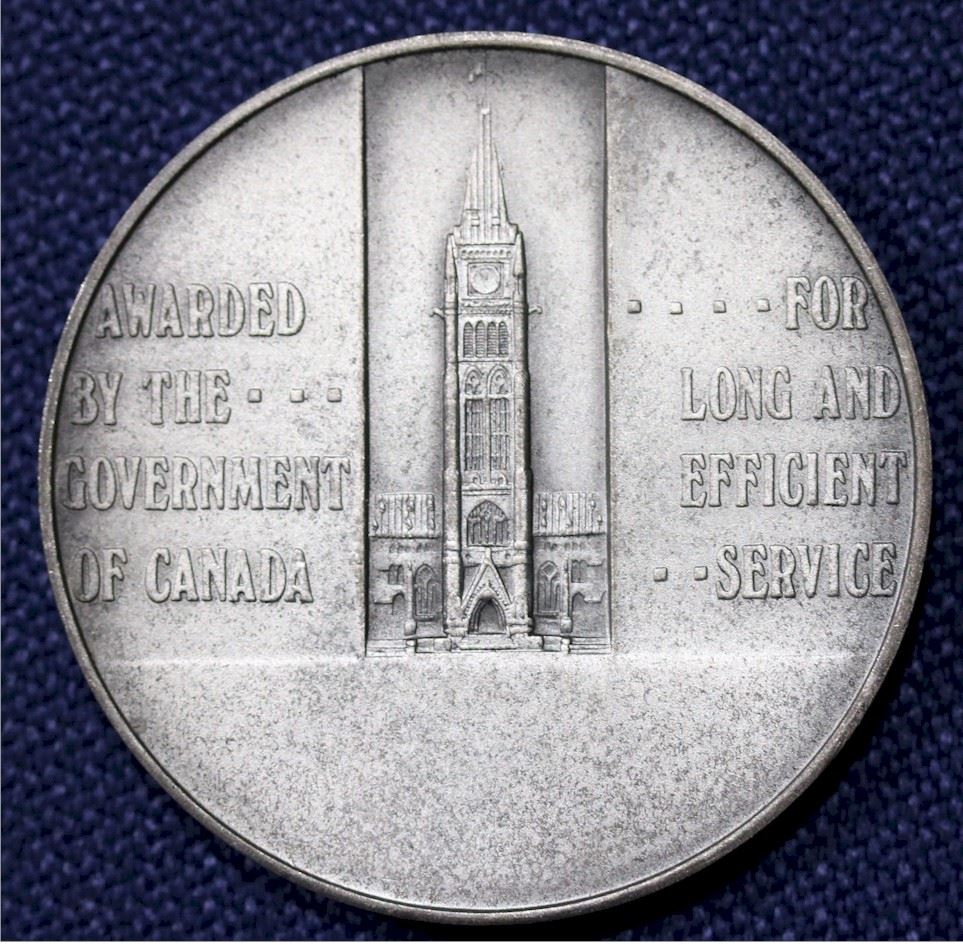 Government of Canada Long and Efficient Service Silver Medal