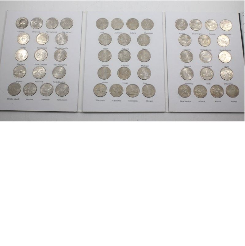 1999 to 2008 USA Fifty States Commemorative Quarter Set. 1999 to 2008 USA Fifty States Commemorative Quarter Set.