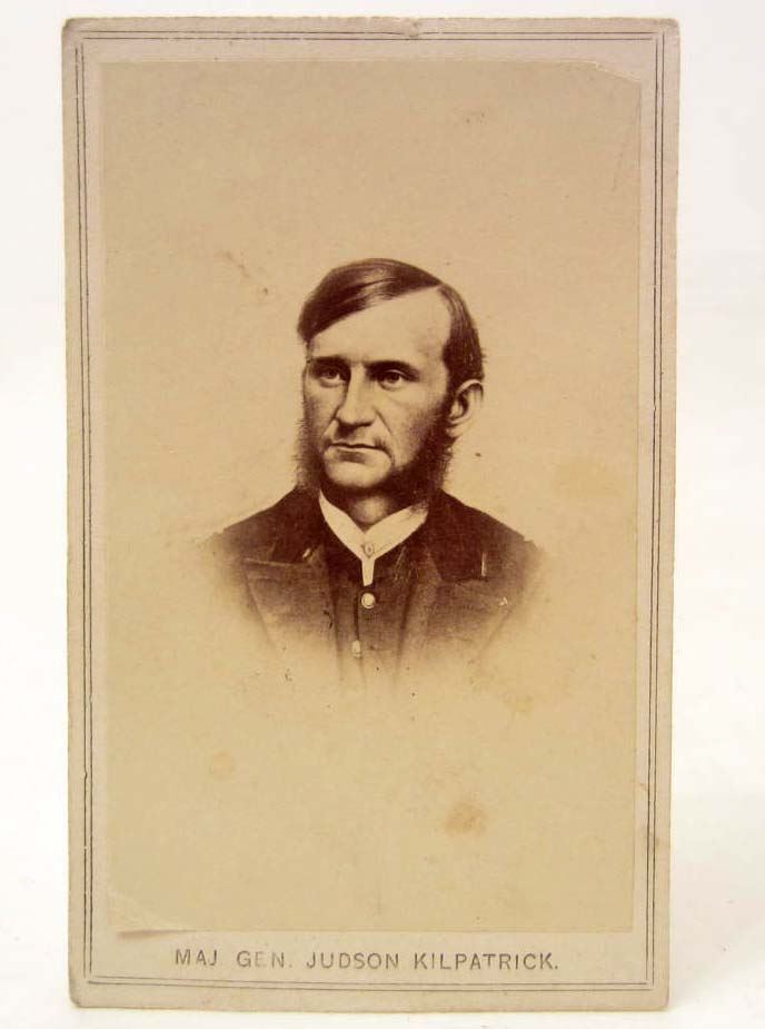CIVIL WAR CDV PHOTO OF GENERAL JUDSON KILPATRICK