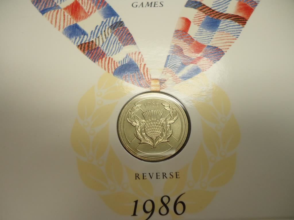 1986 UNITED KINGDOM 2 POUND COMMONWEALTH GAMES COMMEMORATIVE COIN ...