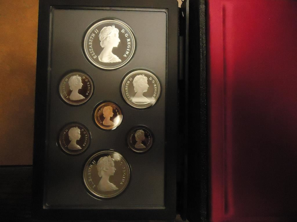 1984 CANADA DOUBLE DOLLAR PROOF SET TORONTO ORIGINAL ROYAL CANADIAN ...