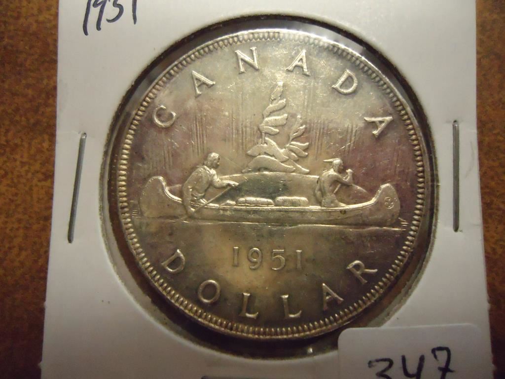 1951 CANADA SILVER DOLLAR