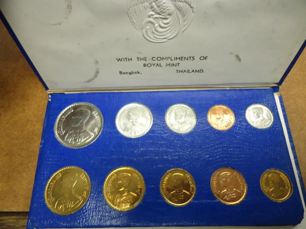 THAILAND MINT SET COMPLIMENTS OF ROYAL MINT BANGKOK, ORIGINAL MINT ...