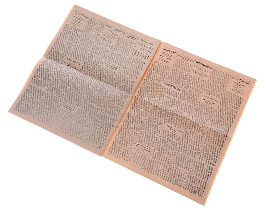 Back To The Future 3 - 1885 Hill Valley Telegraph Newspaper - 18248