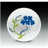 Paul Stankard 1973 blue floral paperweight, with five blue forget-me ...