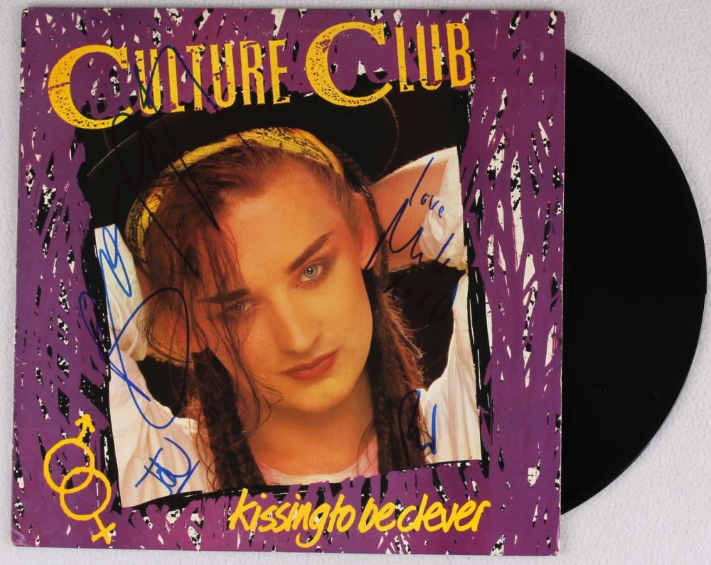 Boy George, Jon Moss, Roy Hay & Mikey Craig Signed "Culture Club ...