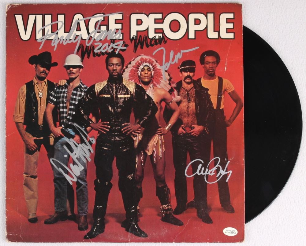 Randy Jones, Felipe Rose, Alex Briley, & David Hodo Signed "Village ...