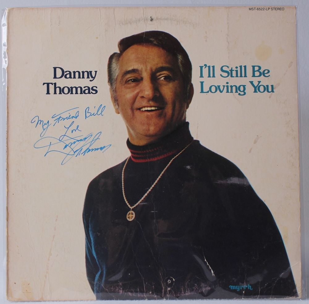Danny Thomas Signed "I'll Still Be Loving You" Record Album Cover ...