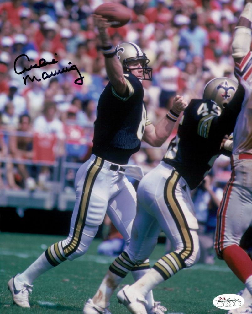 Archie Manning Signed Saints 8x10 Photo I(JSA)