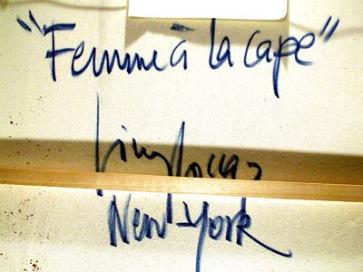 Jimmy Locca, Femme a la Cape, Oil Painting