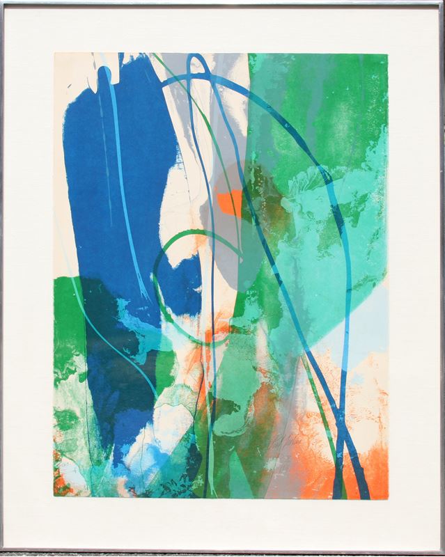 Paul Jenkins, Aviary, Lithograph