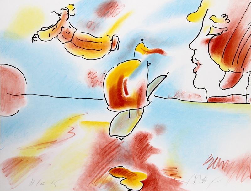 Peter Max, Boat Flyer, Lithograph