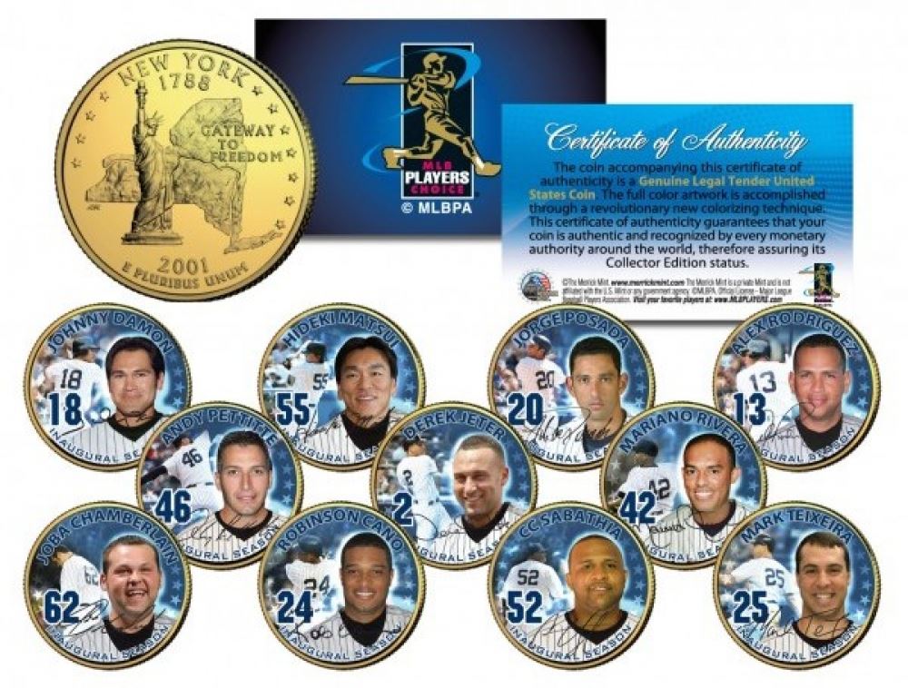 2009 Yankees Stadium Inaugural Season Limited Edition Set of (11) 24K ...